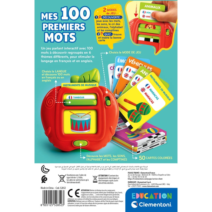 Mes 100 premiers mots bilingues Clementoni FR