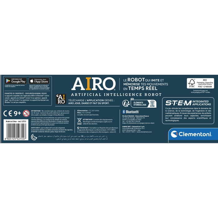AIRO, artificial intelligence robot Clementoni FR